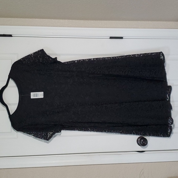 torrid | Dresses | Torrid Black Lace Fluted Dress | Poshmark